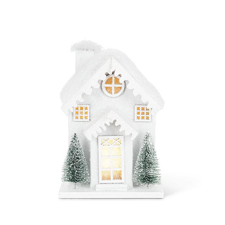 Small Snowy LED Hamlet Papercraft House – Lillian Elsie Home