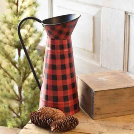 Buffalo Plaid Metal Farmhouse Pitcher – Lillian Elsie Home